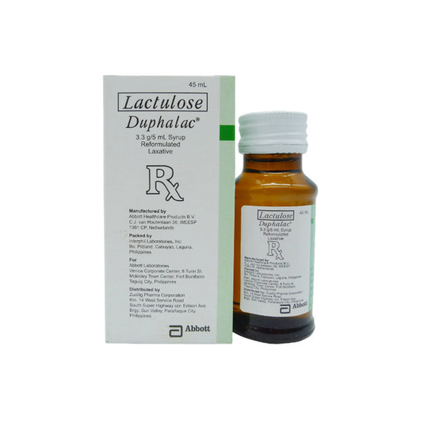 DUPHALAC Lactulose 3.3g / 5mL Syrup 45mL price in the Philippines | MedsGo Pharmacy